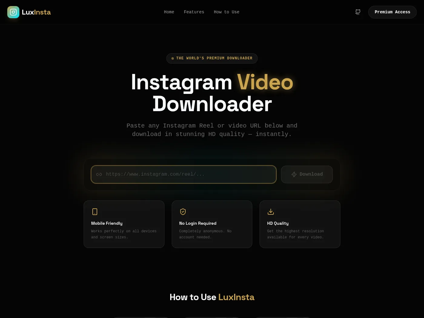 LuxInsta 3D Downloader