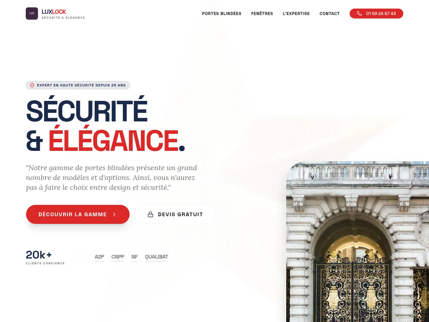 LuxLock Showcase Site