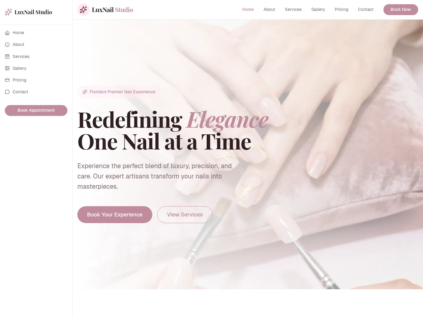 LuxNail Studio Web