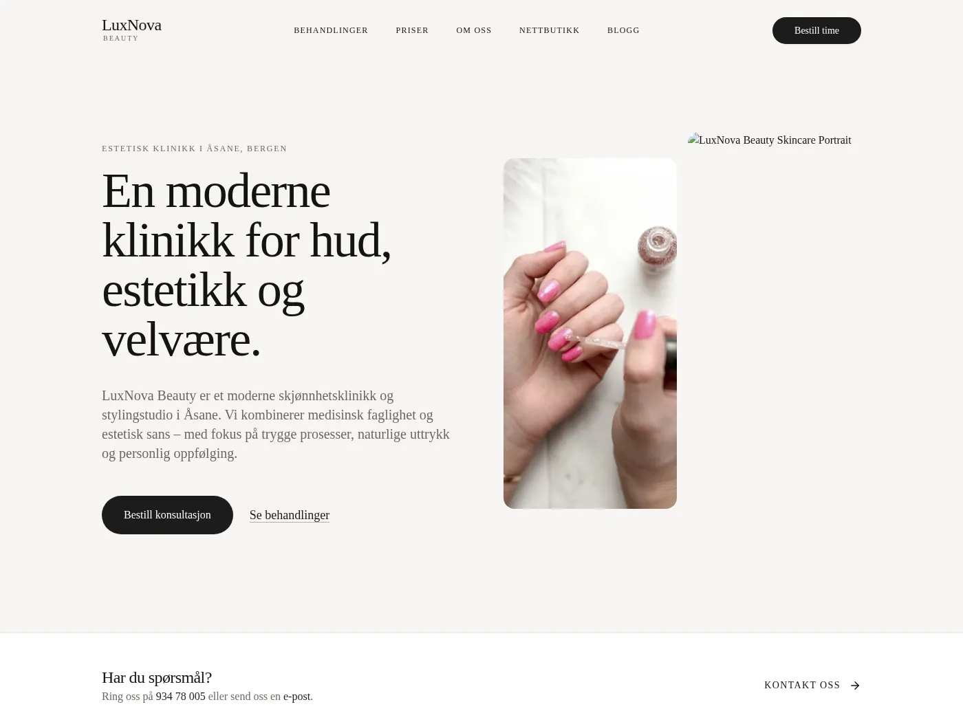LuxNova Beauty Site