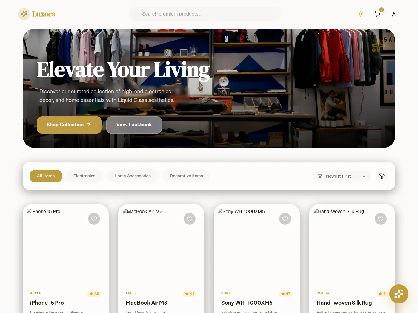 Luxora Premium Shop