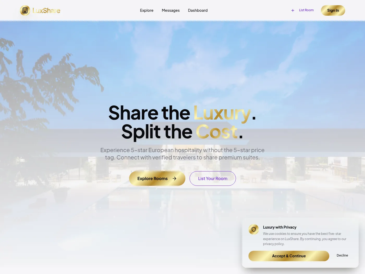 LuxShare Hotel Sharing