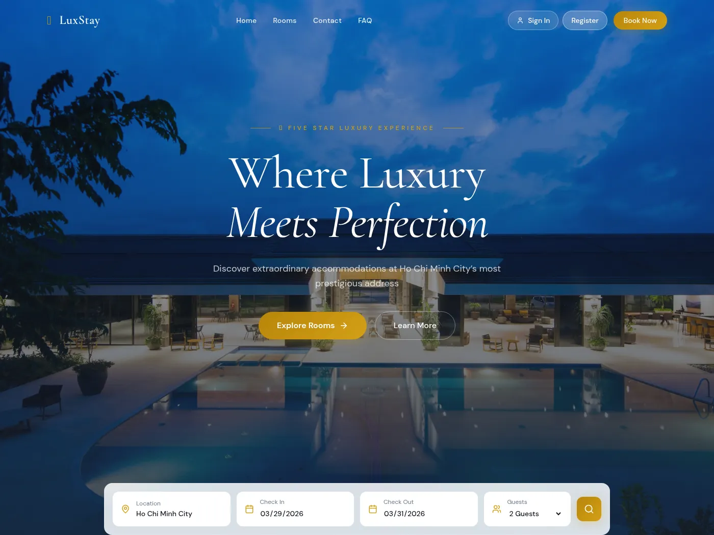 LuxStay Hotel Booking
