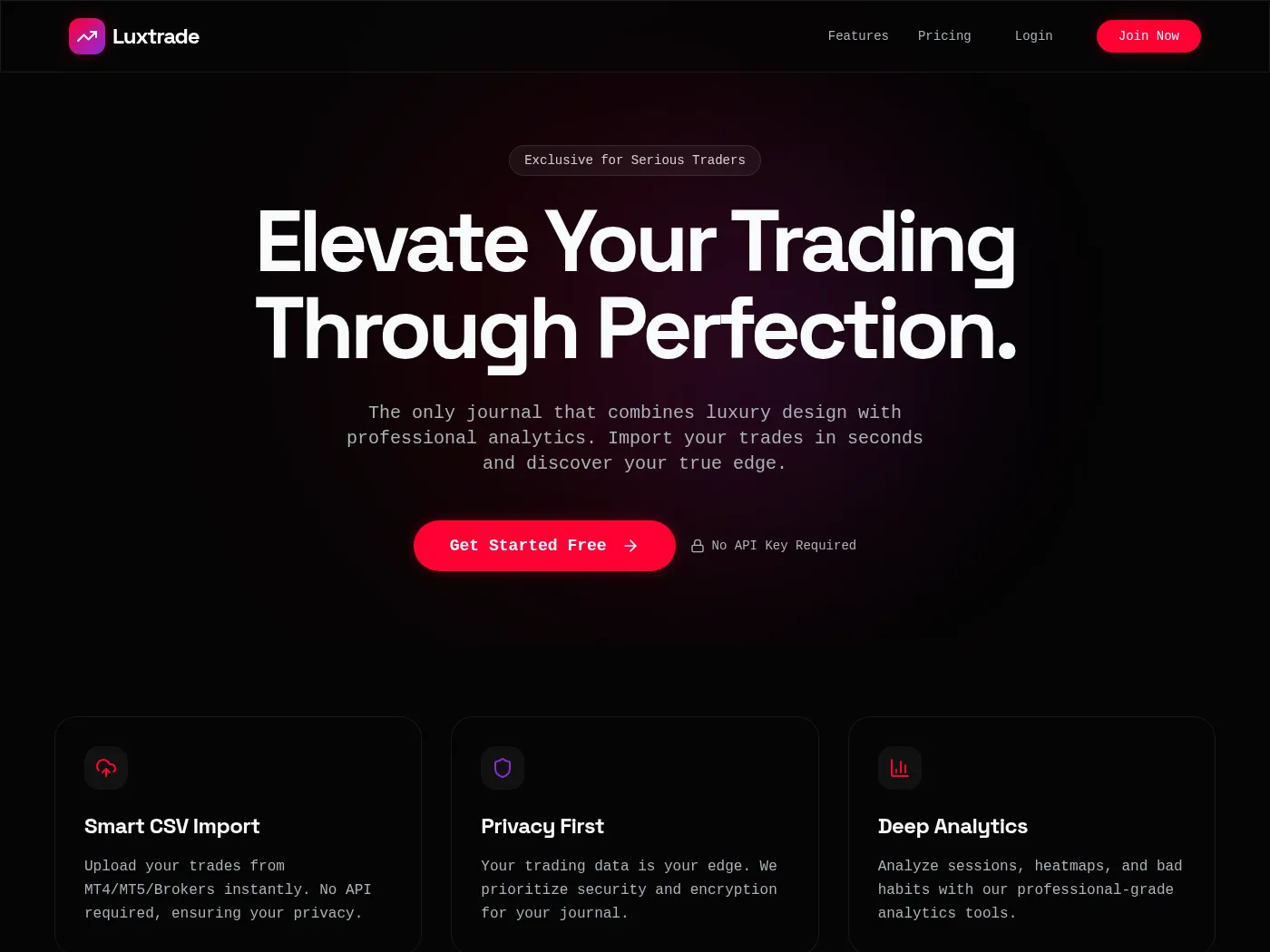 Luxtrade Journal SaaS