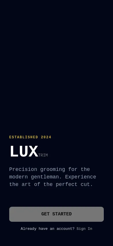 LuxTrim Barber App