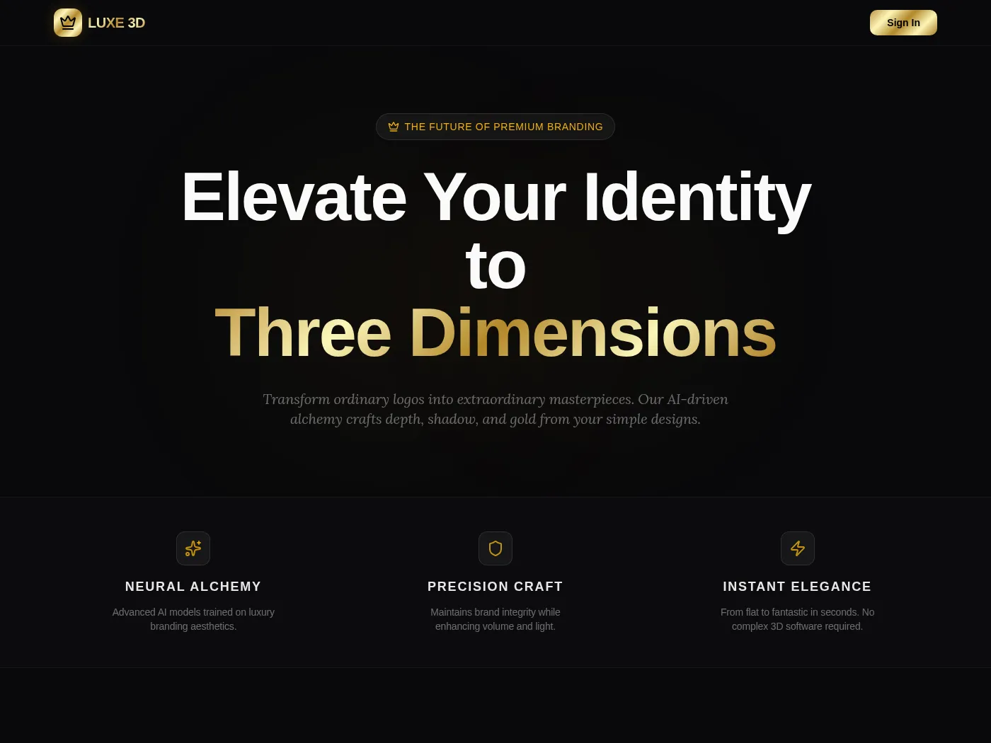 Luxe 3D Logo Maker