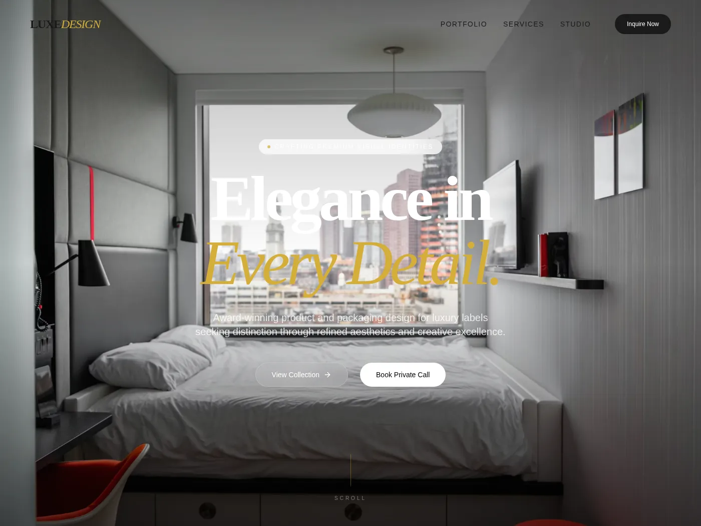 LuxeDesign Studio Site