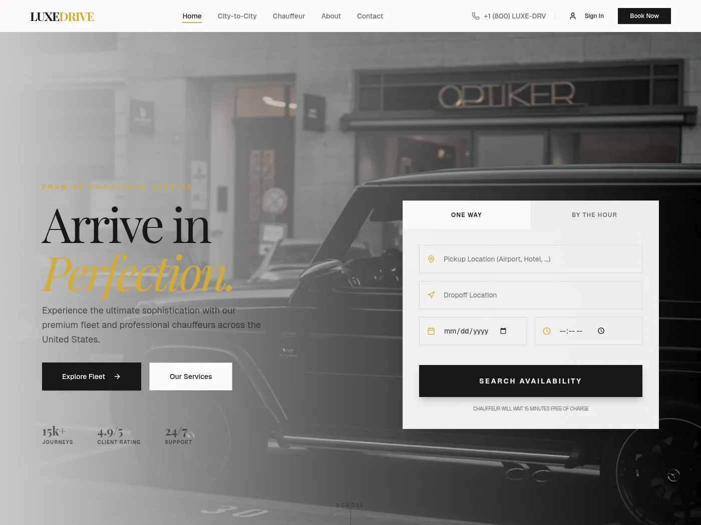 LuxeDrive Web Experience