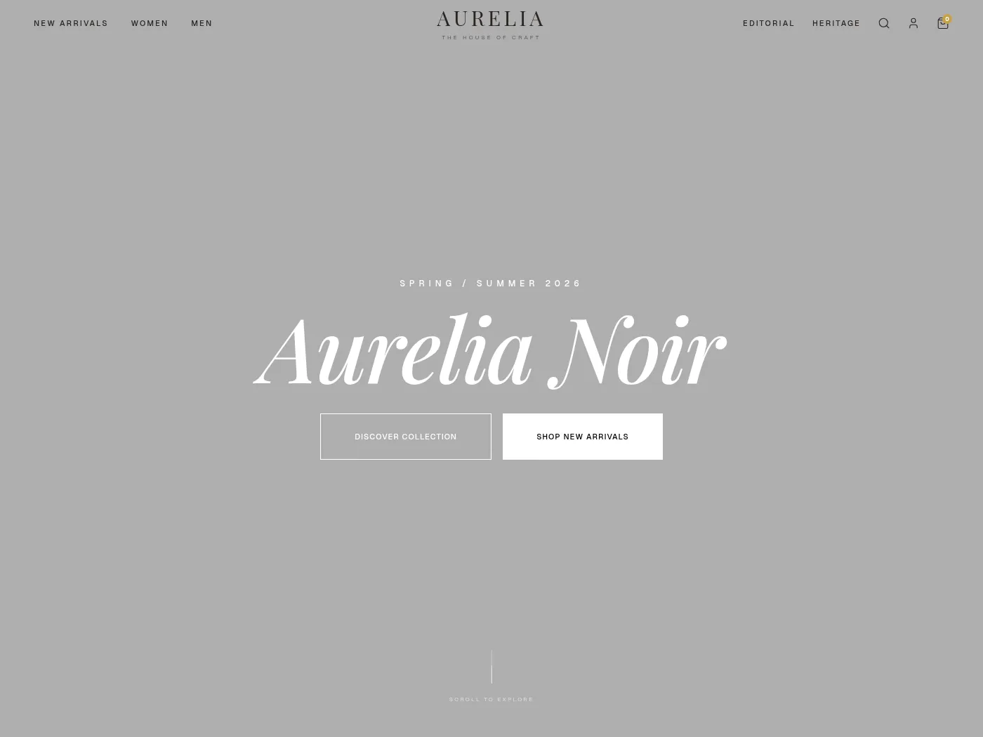 Opulent Fashion House UX