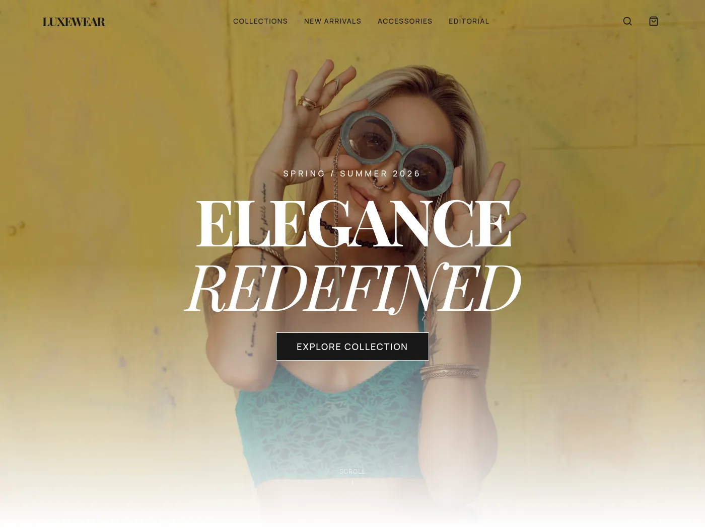 LuxeWear Landing Page