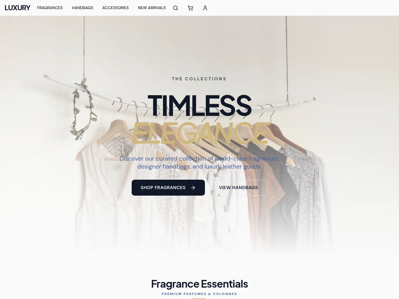 Luxury Collections Storefront