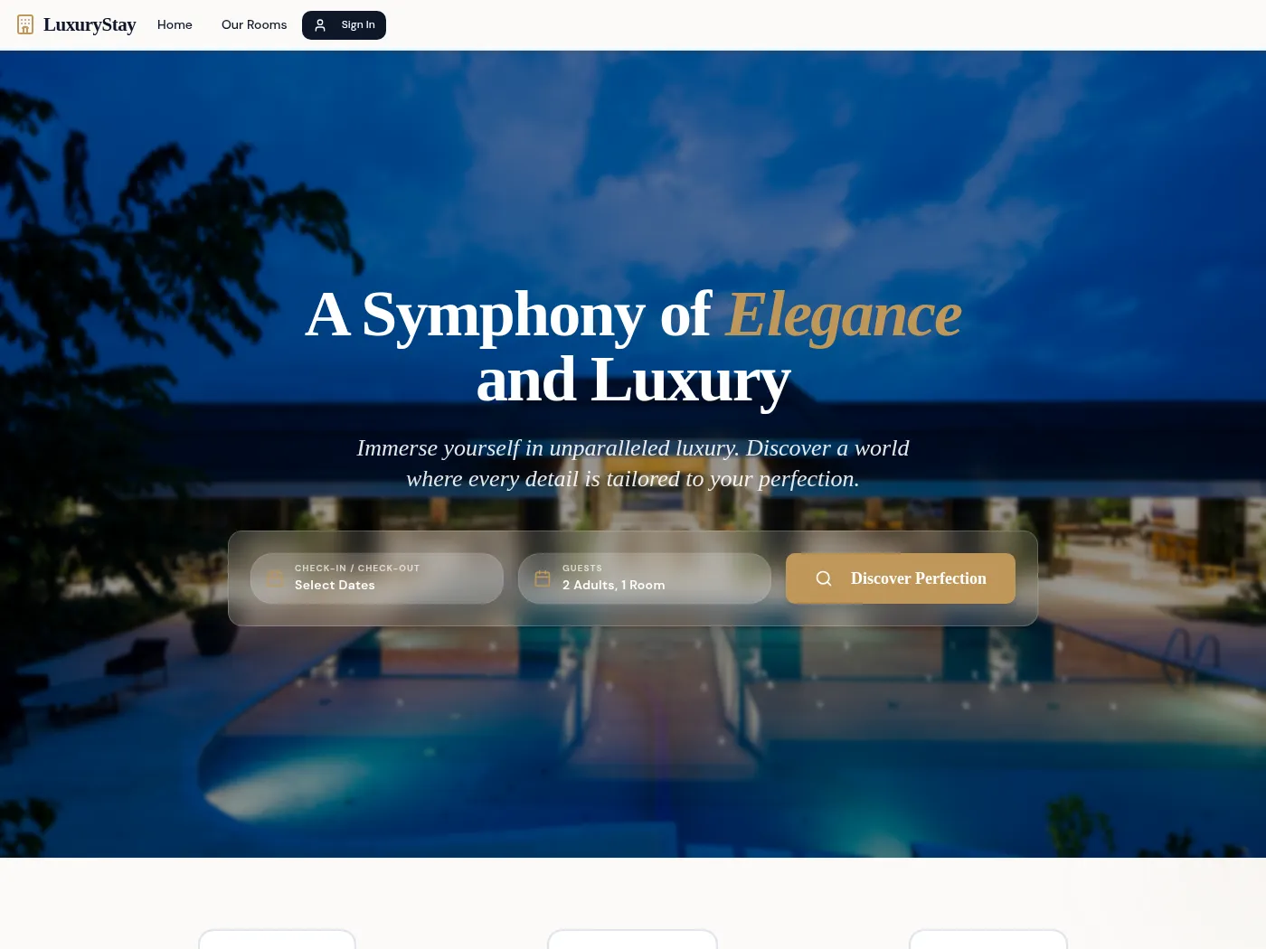 LuxuryStay Booking Portal