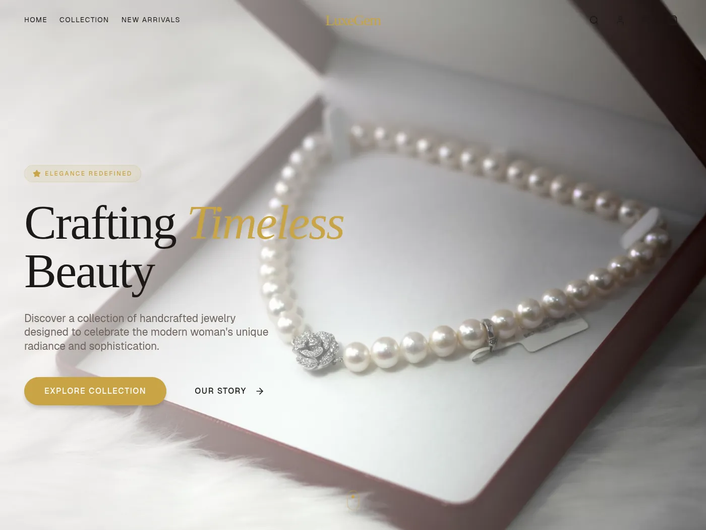 LuxeGem Jewelry UI