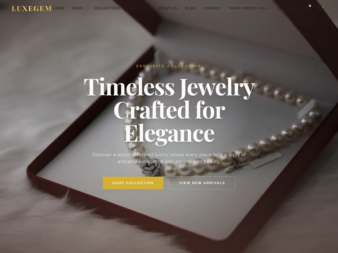 LuxeGem Jewelry Storefront