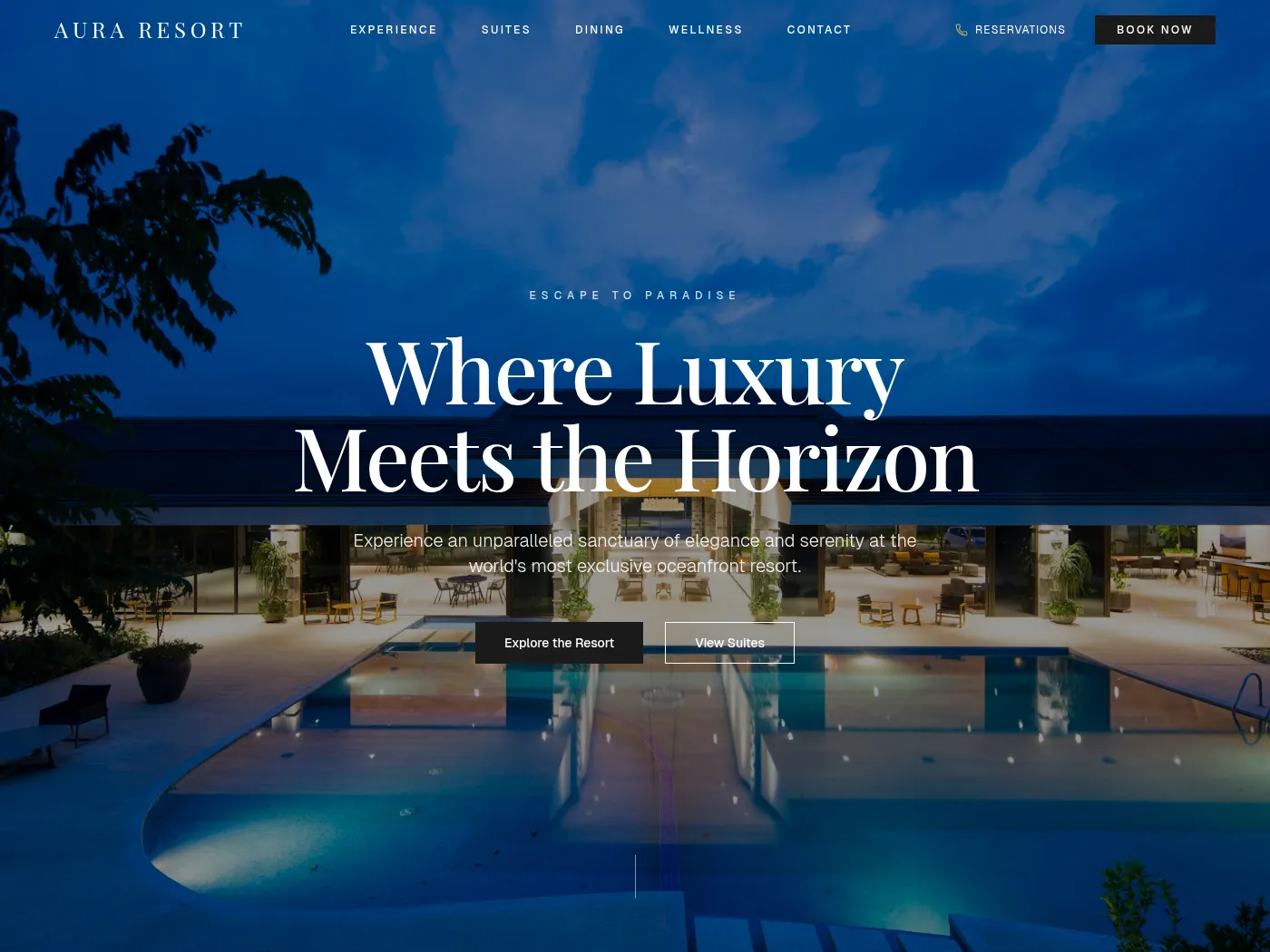 Luxury Resort Web