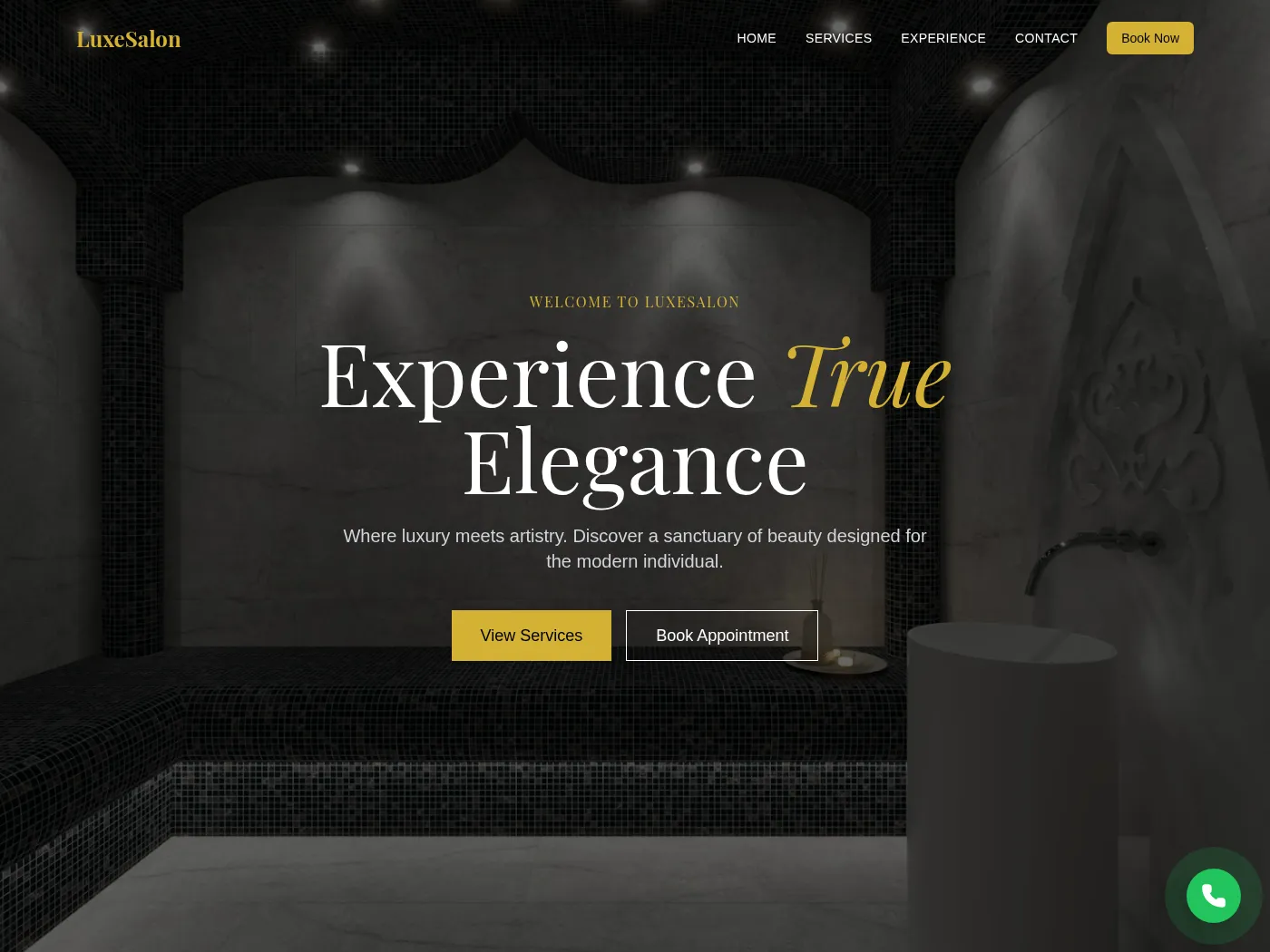 LuxeSalon Web Experience