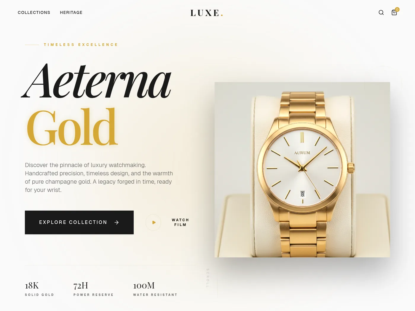 Luxe Watch Landing