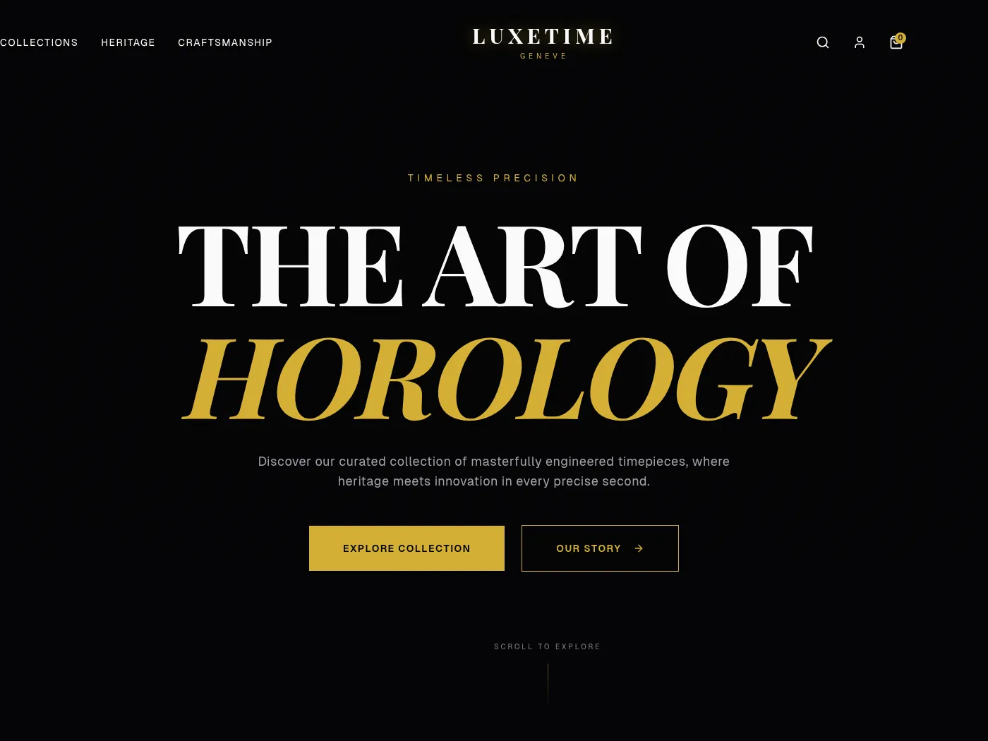 LuxeTime Watch Website