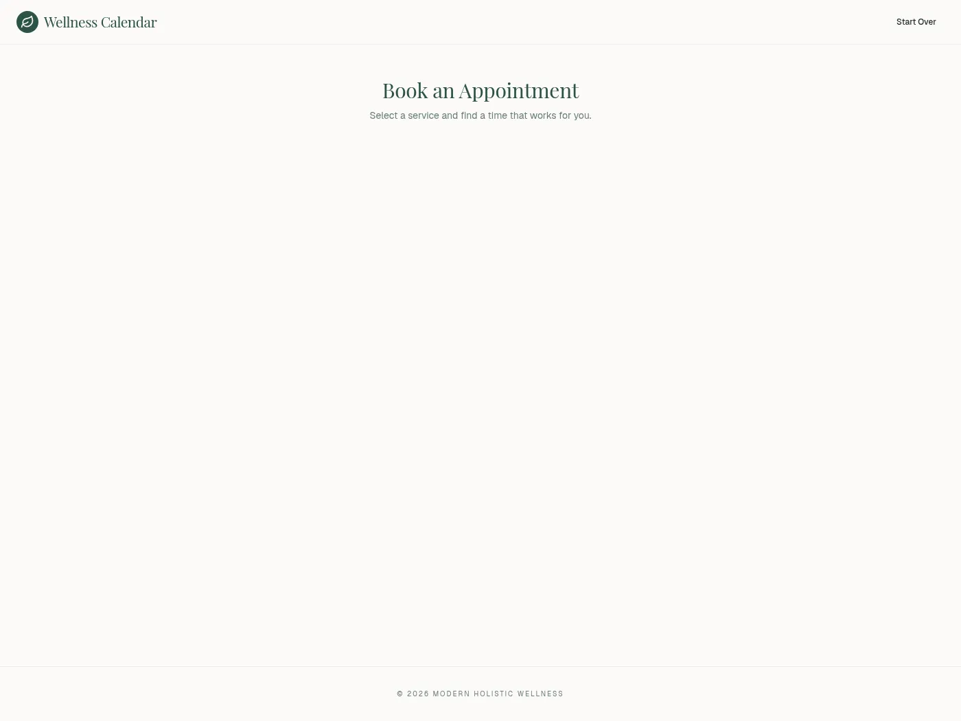 Wellness Luxe Calendar