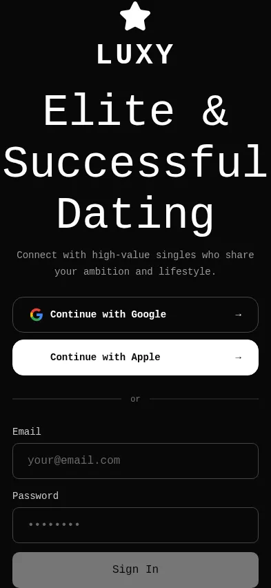 Luxy Dating Clone