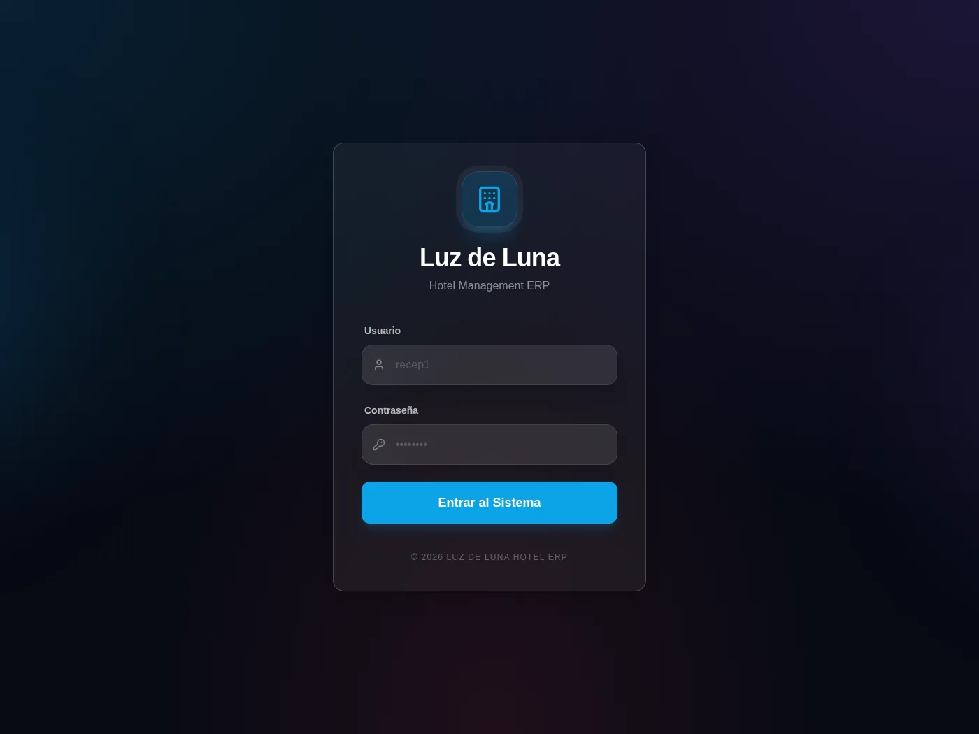 Luz de Luna Hotel ERP