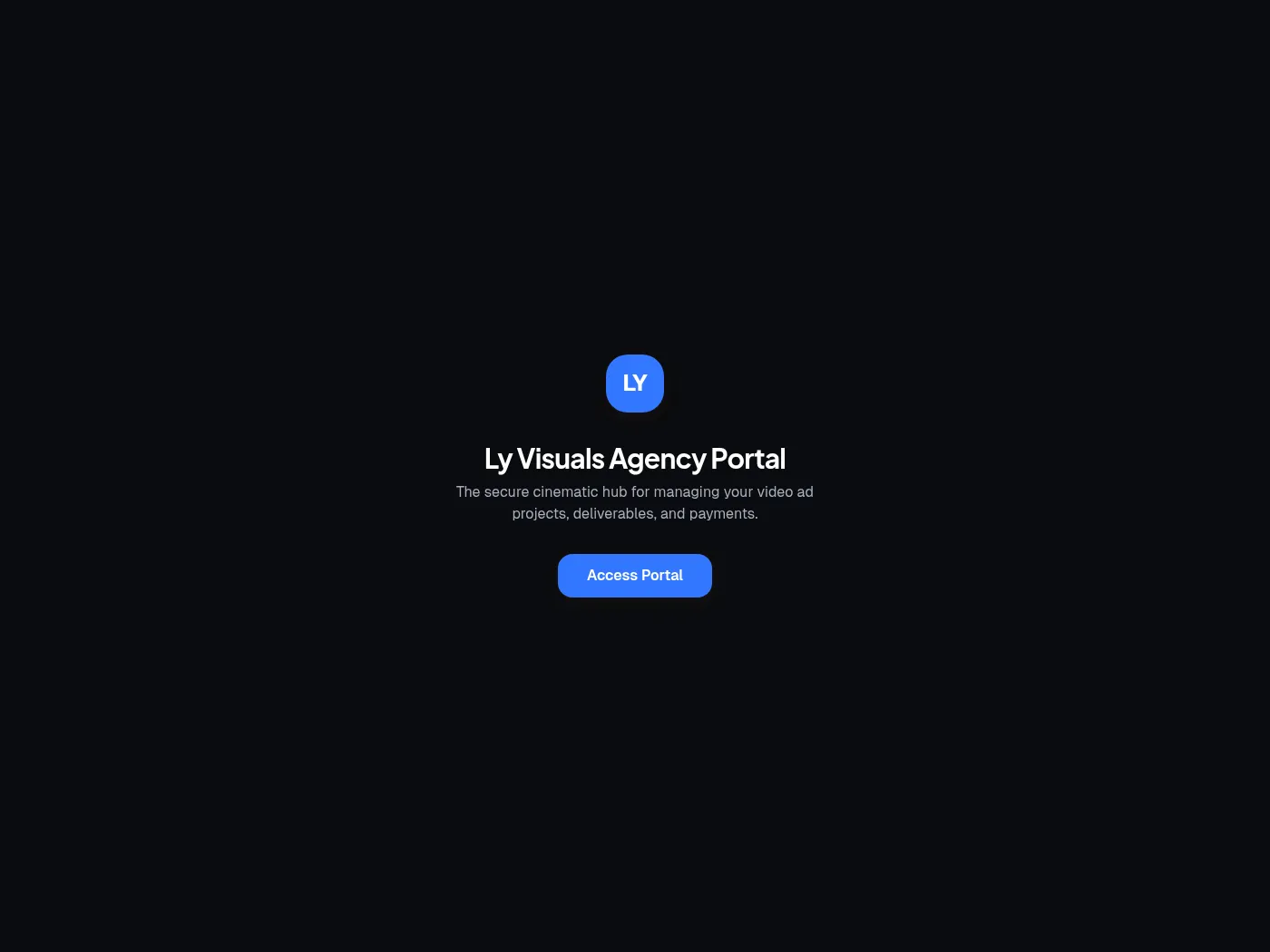 Ly Visuals Agency Portal