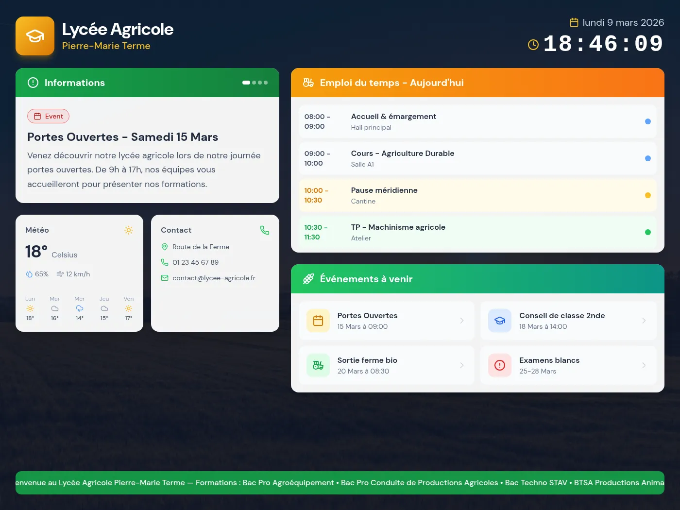 AgriSchool Display