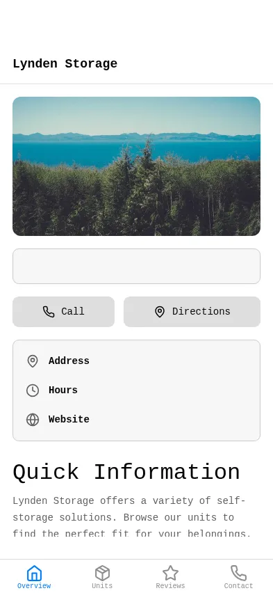 Lynden Storage App
