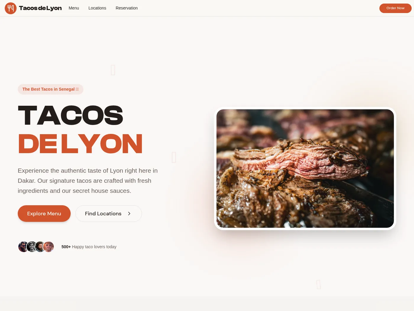Lyon Tacos Website