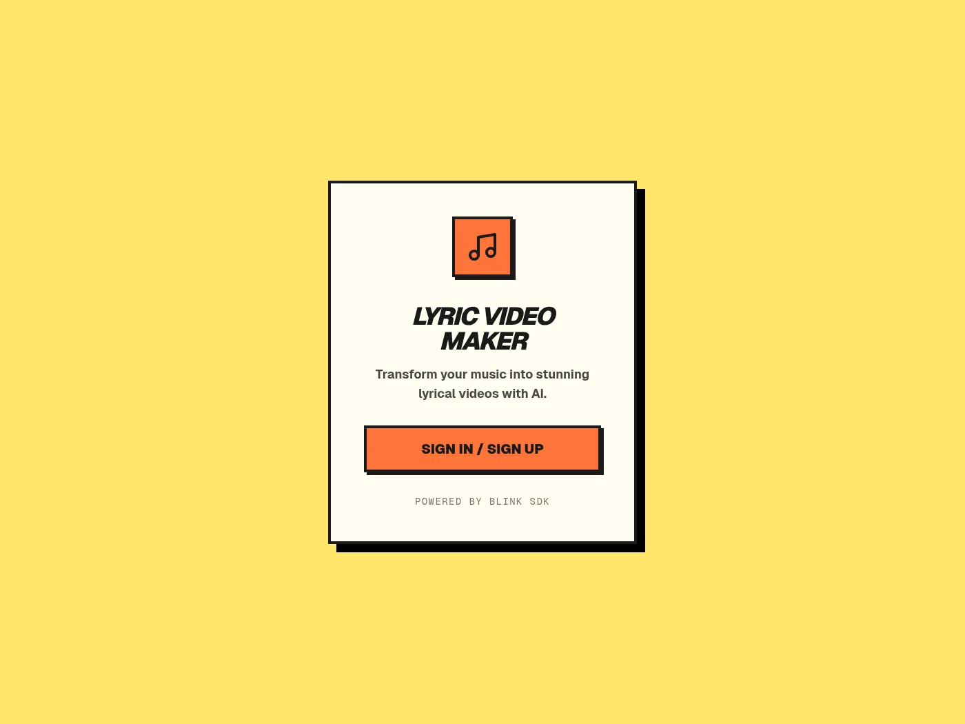 Lyric Video Maker