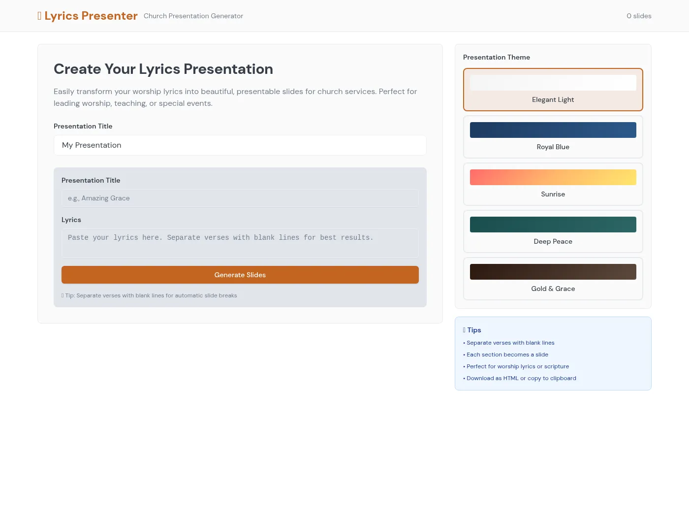 Lyrics Presenter Pro