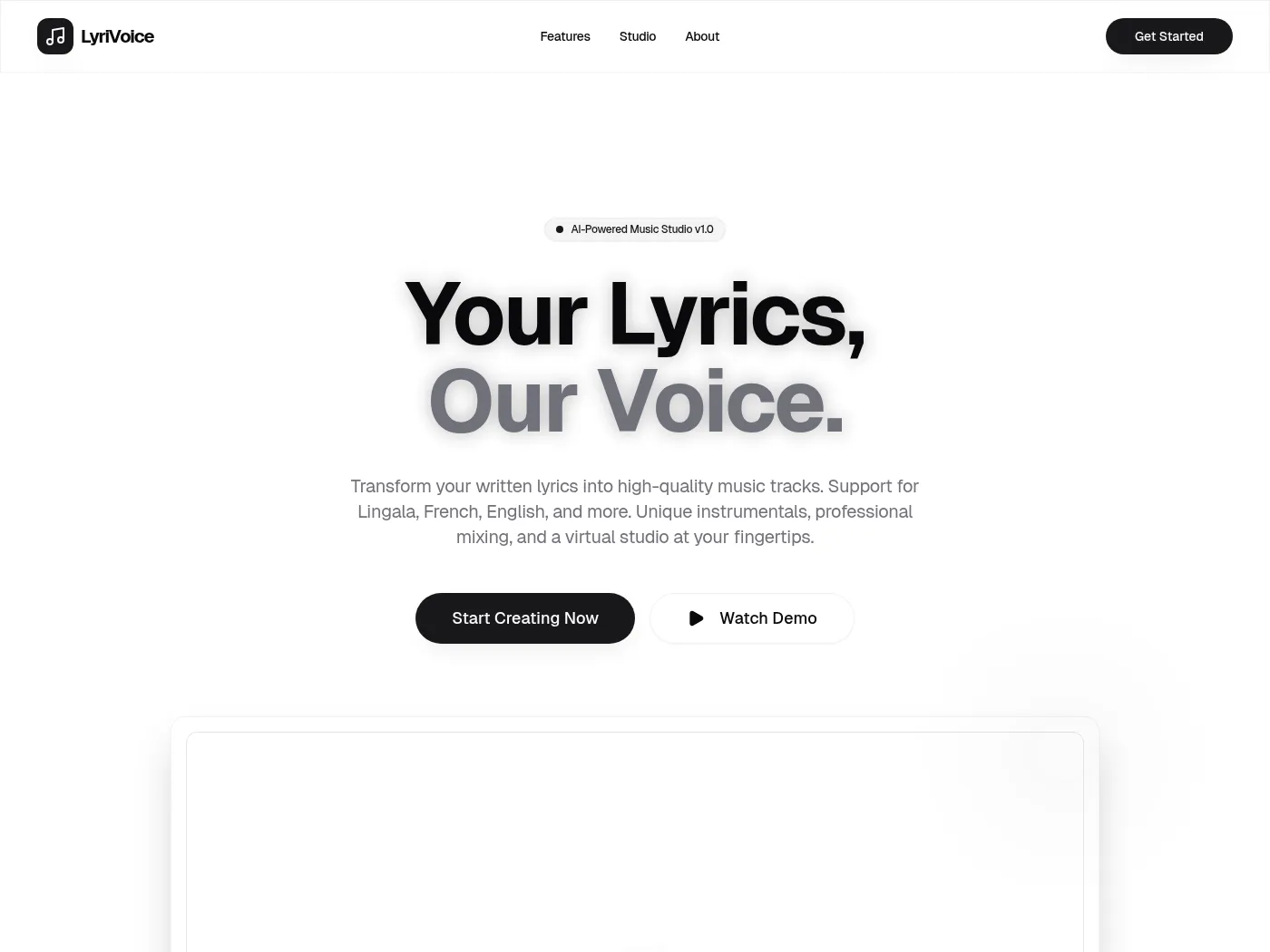 LyriVoice Music Studio