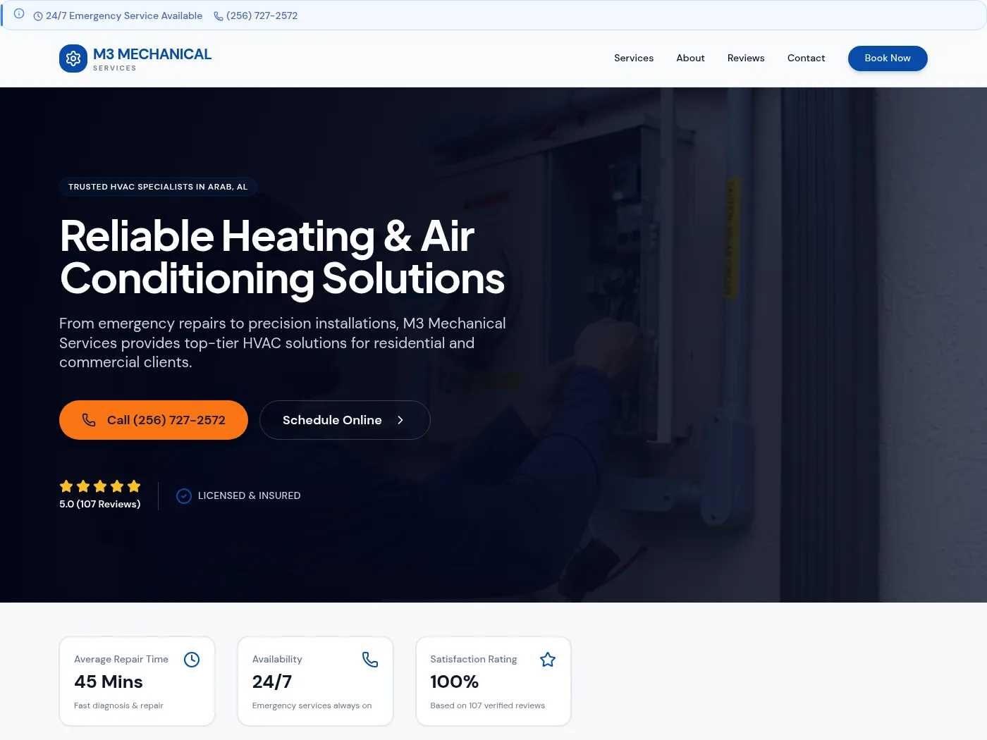M3 Mechanical Services Site