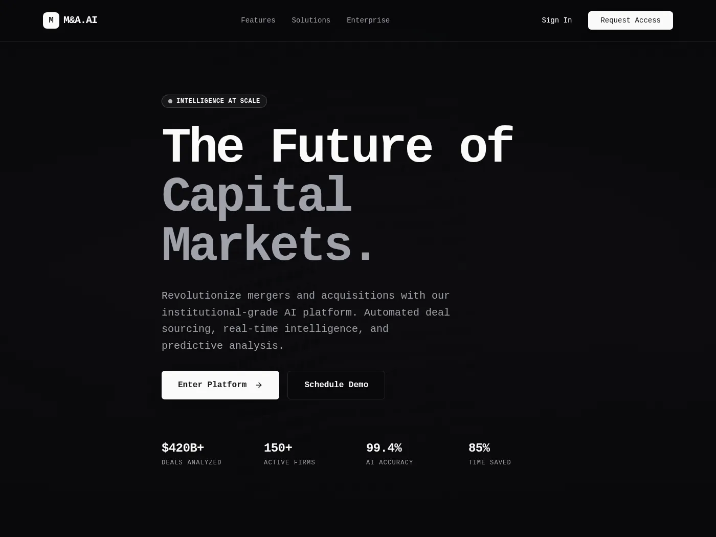 M&A AI Platform