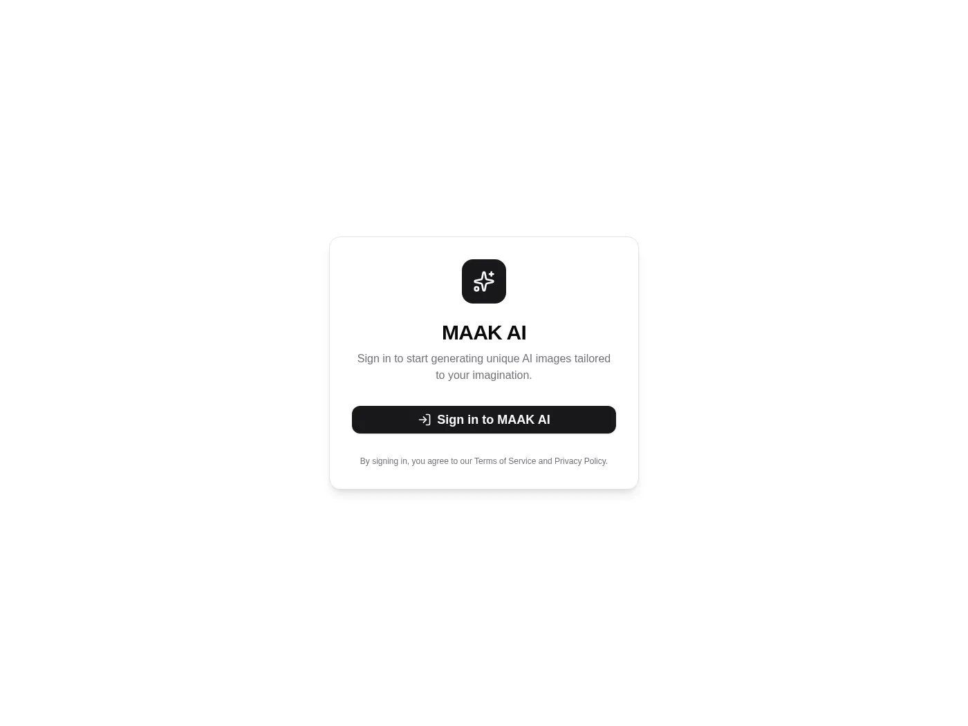 MAAK AI Image Generator