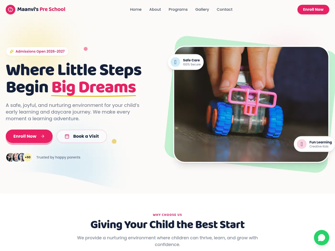 Maanvi's Preschool Web