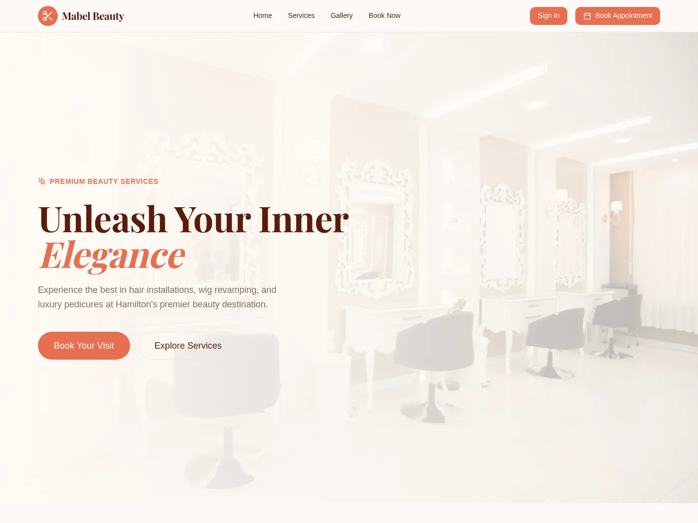 Mabel Beauty Parlor Site