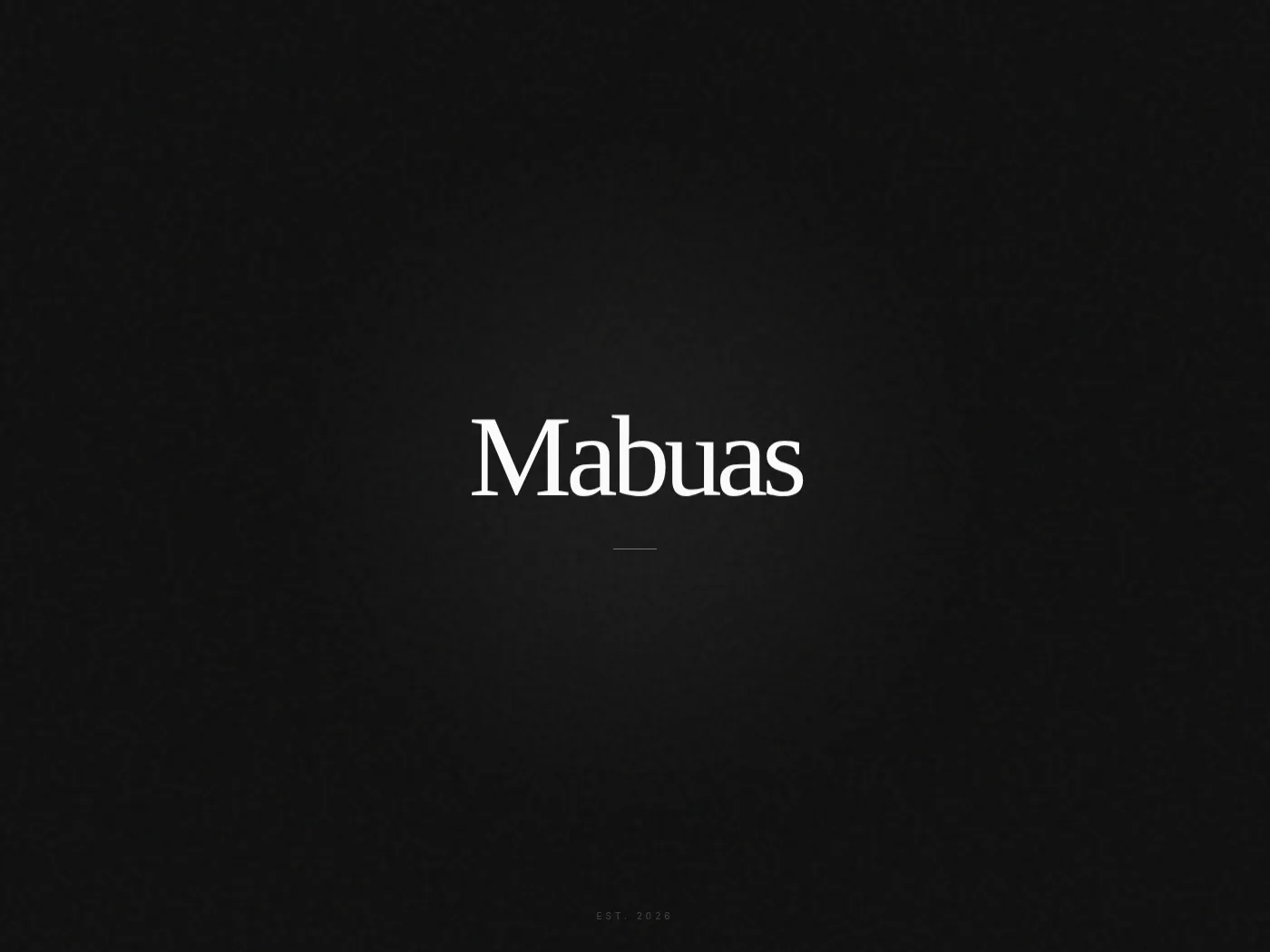 Mabuas Landing Page
