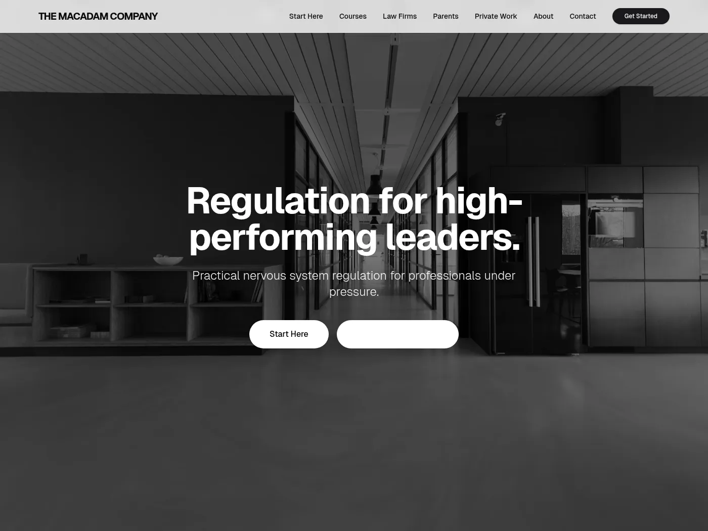 MacAdam Regulation Website