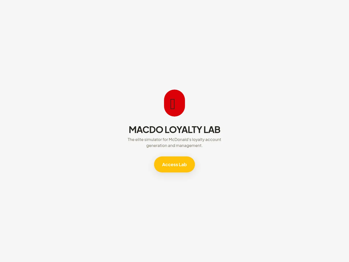 Macdo Loyalty Generator