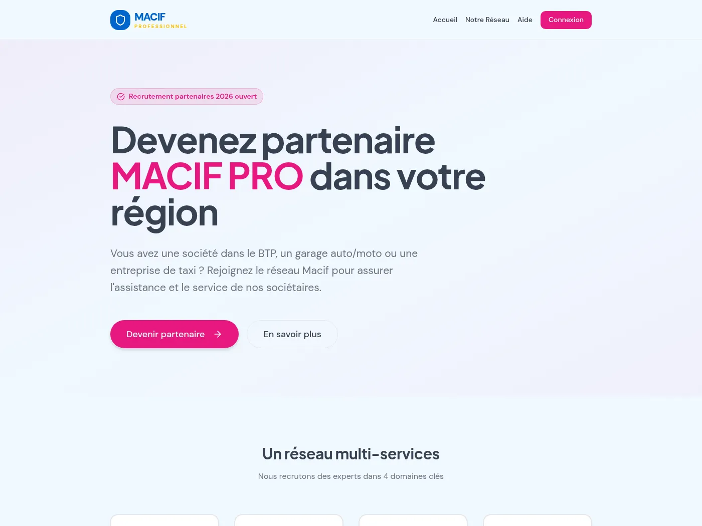 Macif Pro Partner Portal