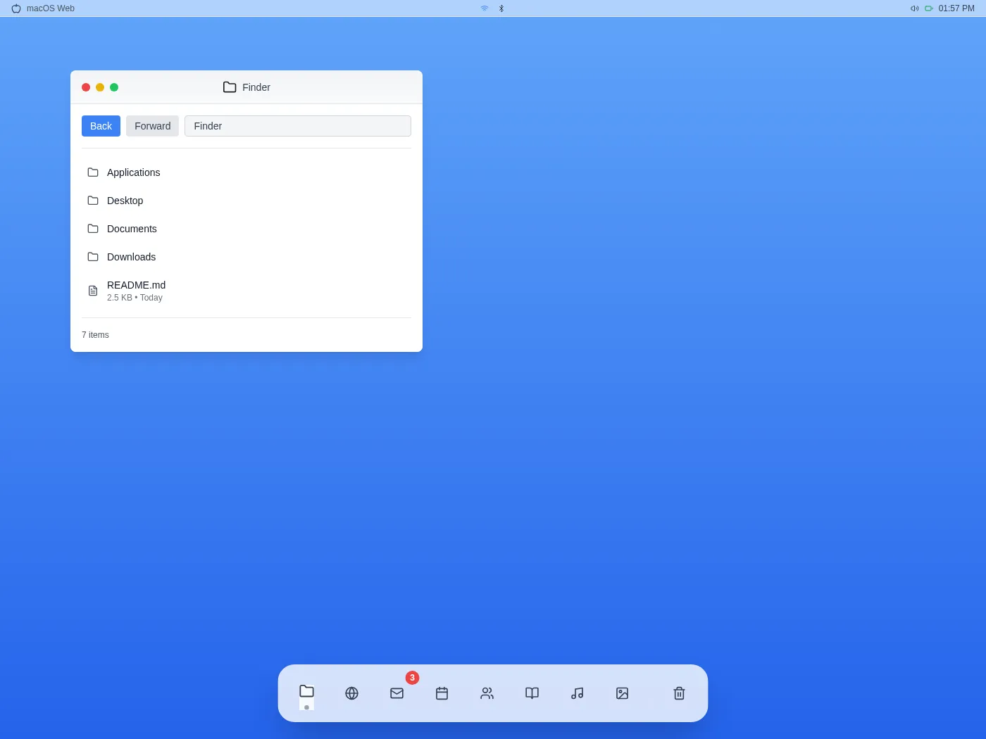 MacOS Web Experience