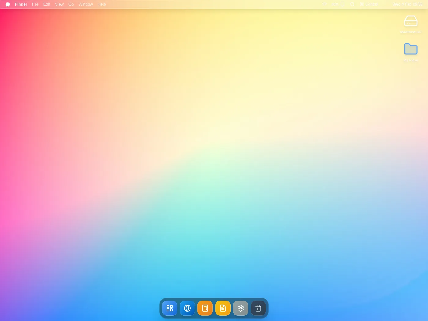 MacOS Web Clone