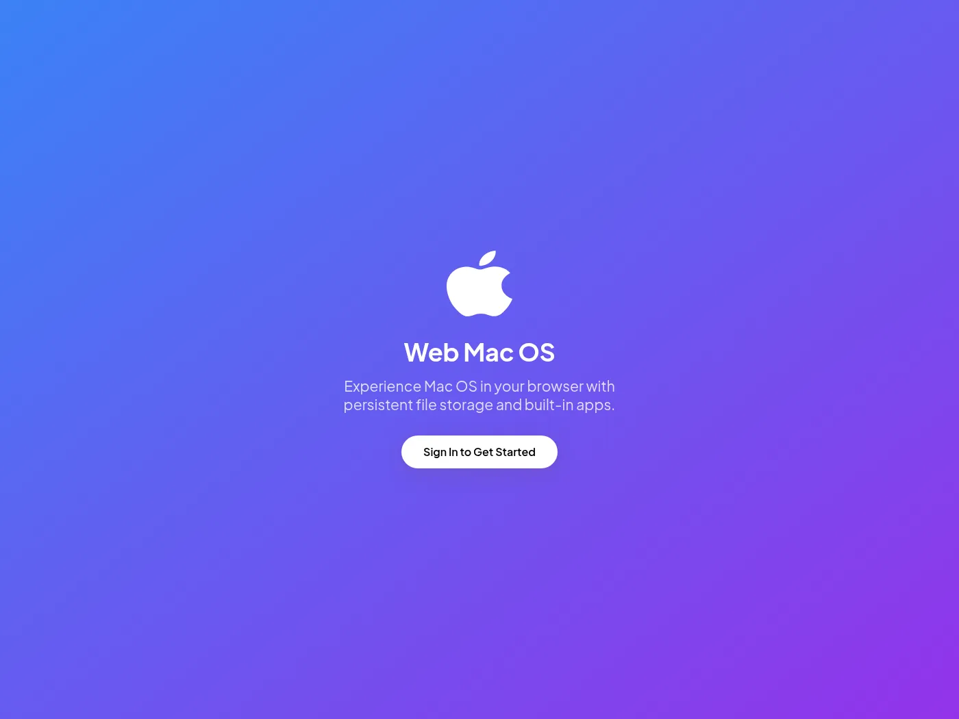 Web Mac OS Simulator