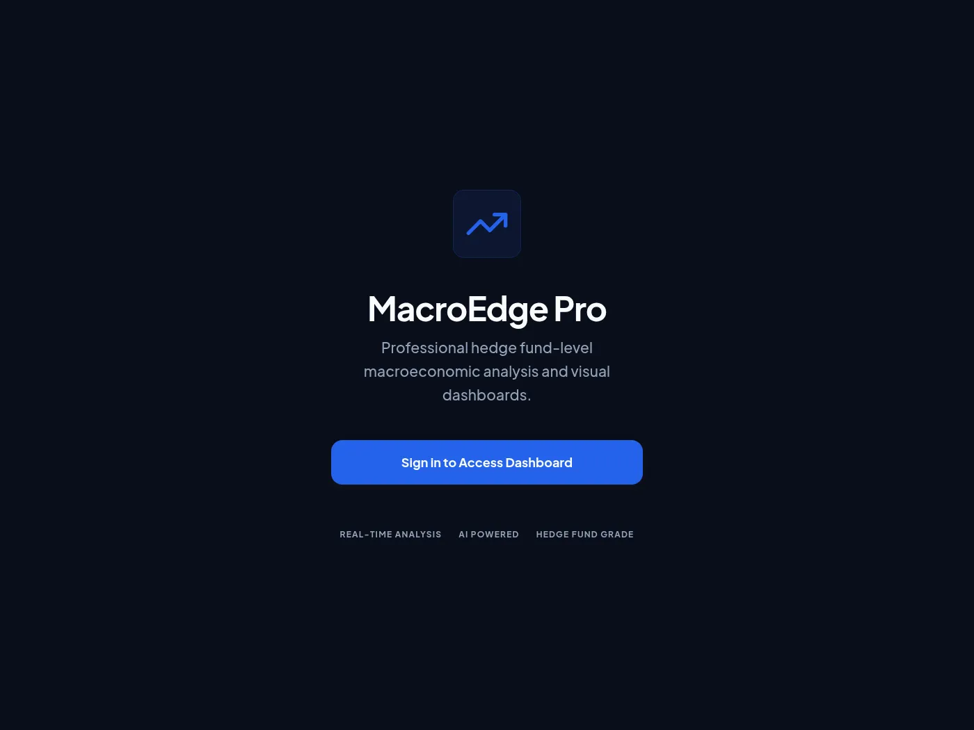 MacroEdge Dashboard Pro