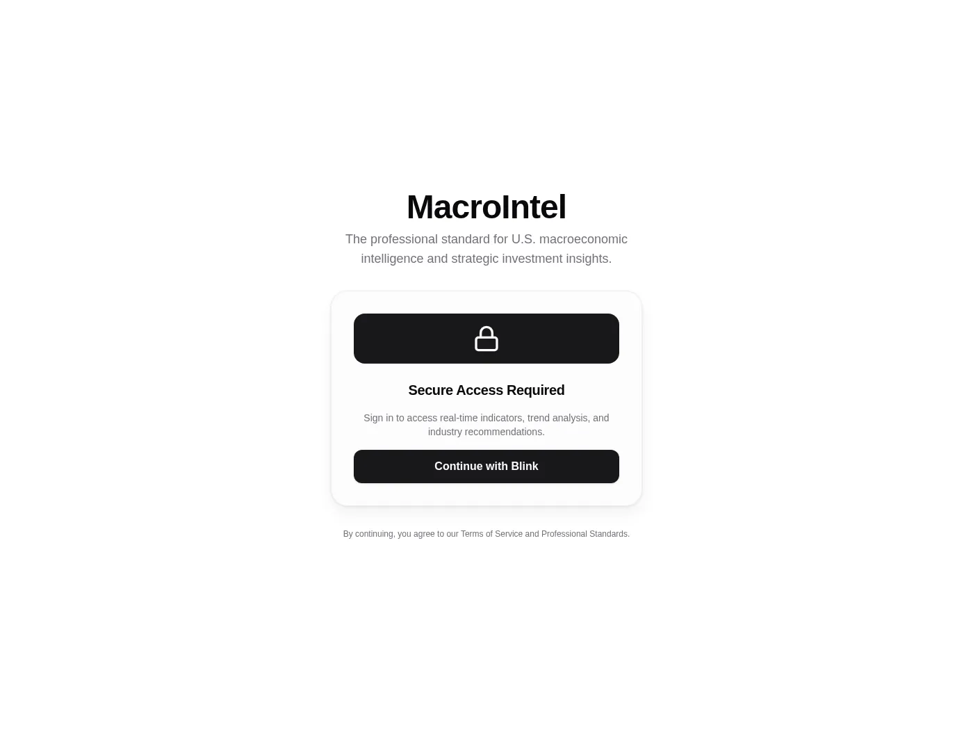 MacroIntel Dashboard