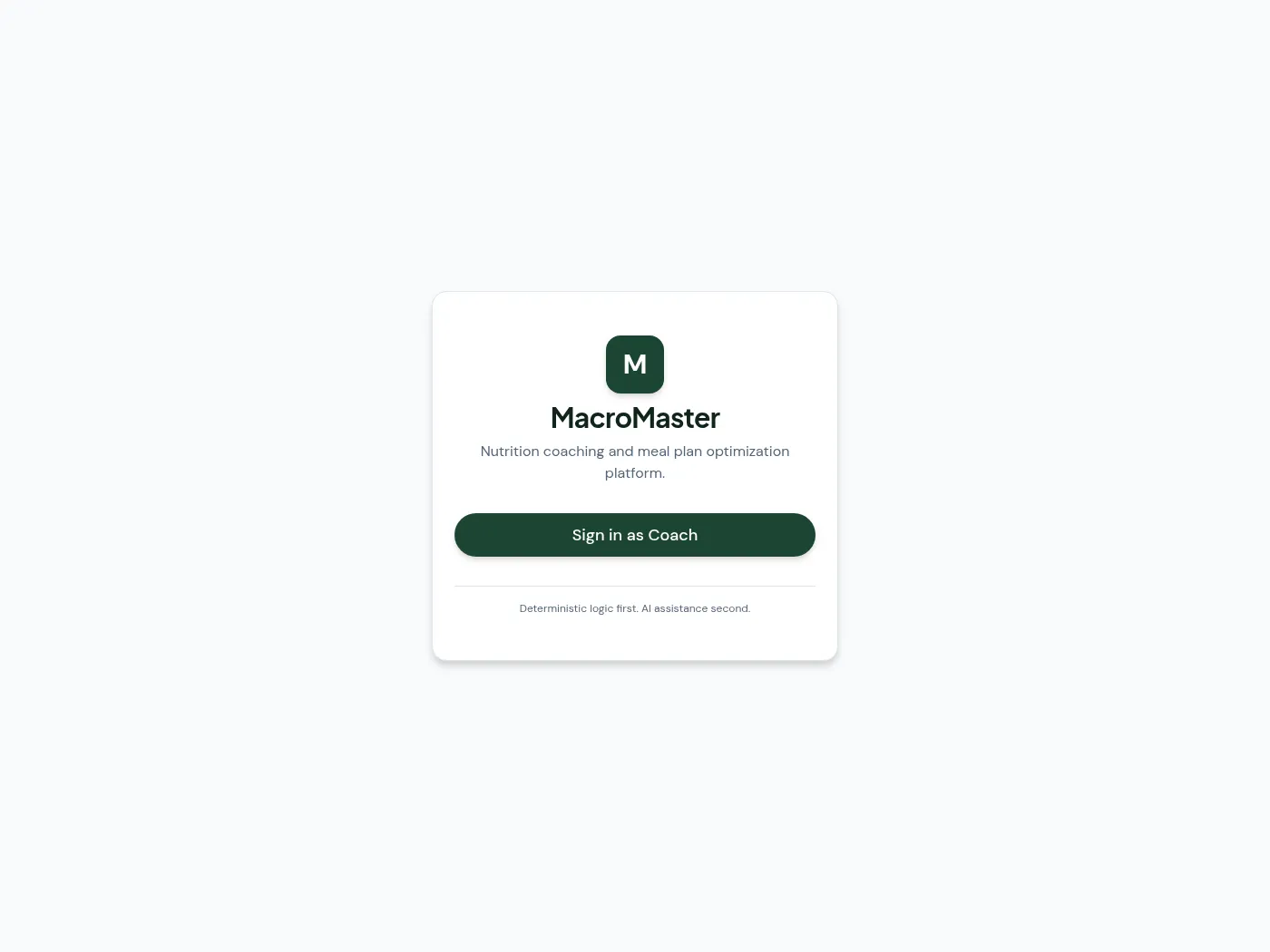 MacroMaster Meal Planner