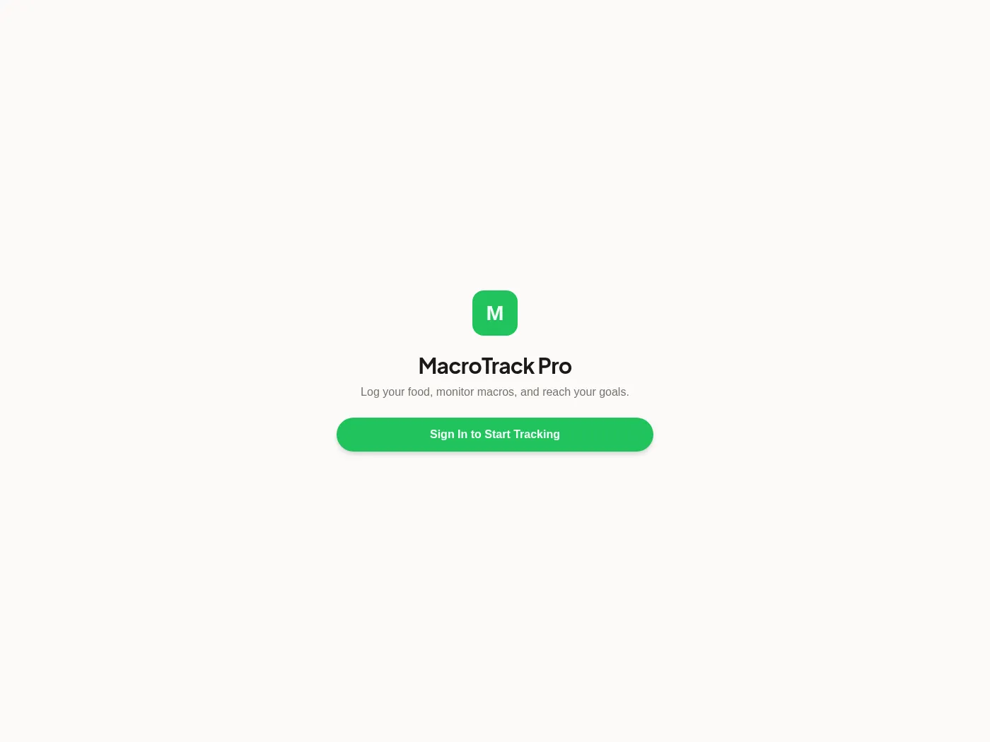 MacroTrack Pro