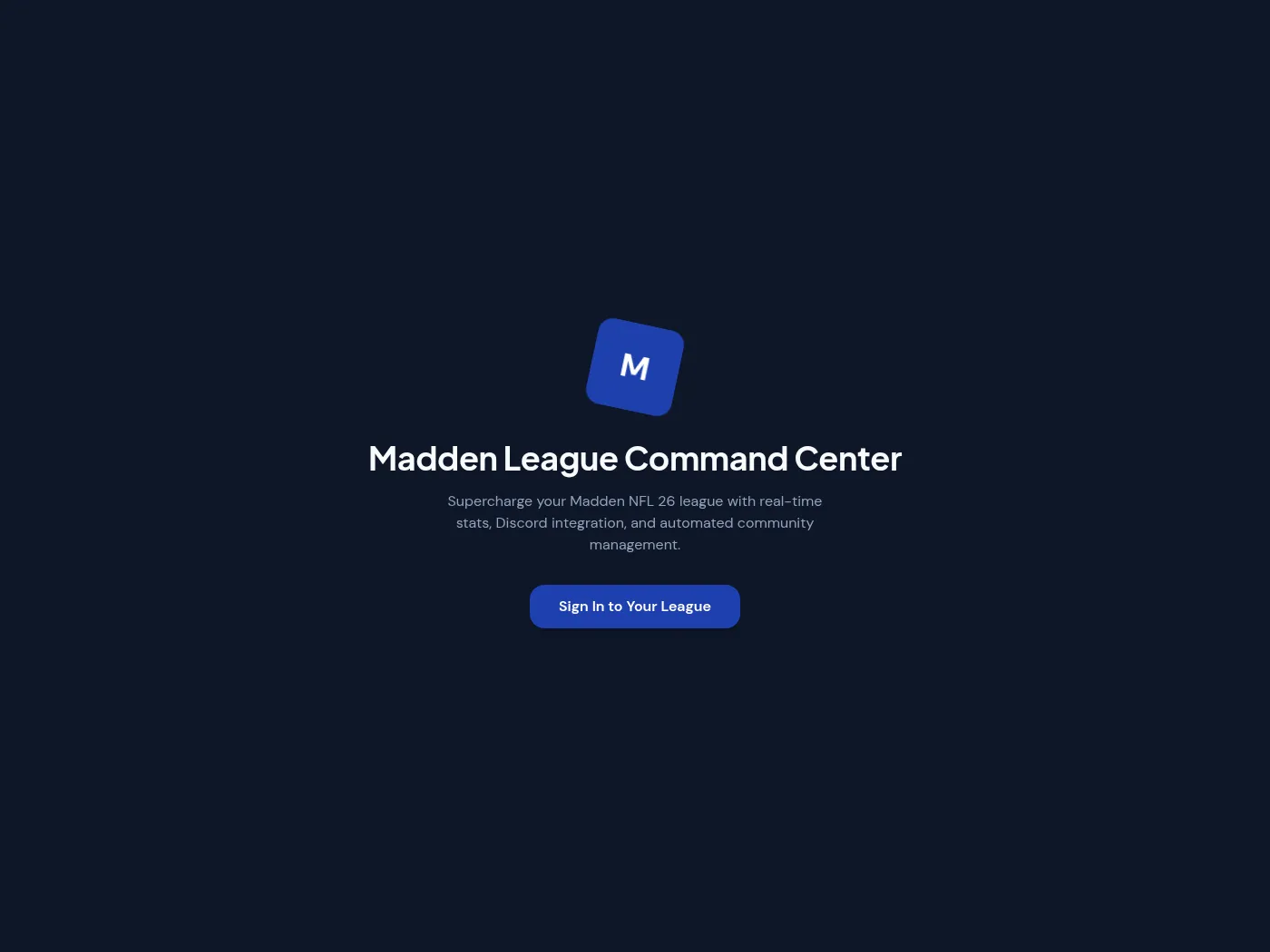 Madden League Discord Bot