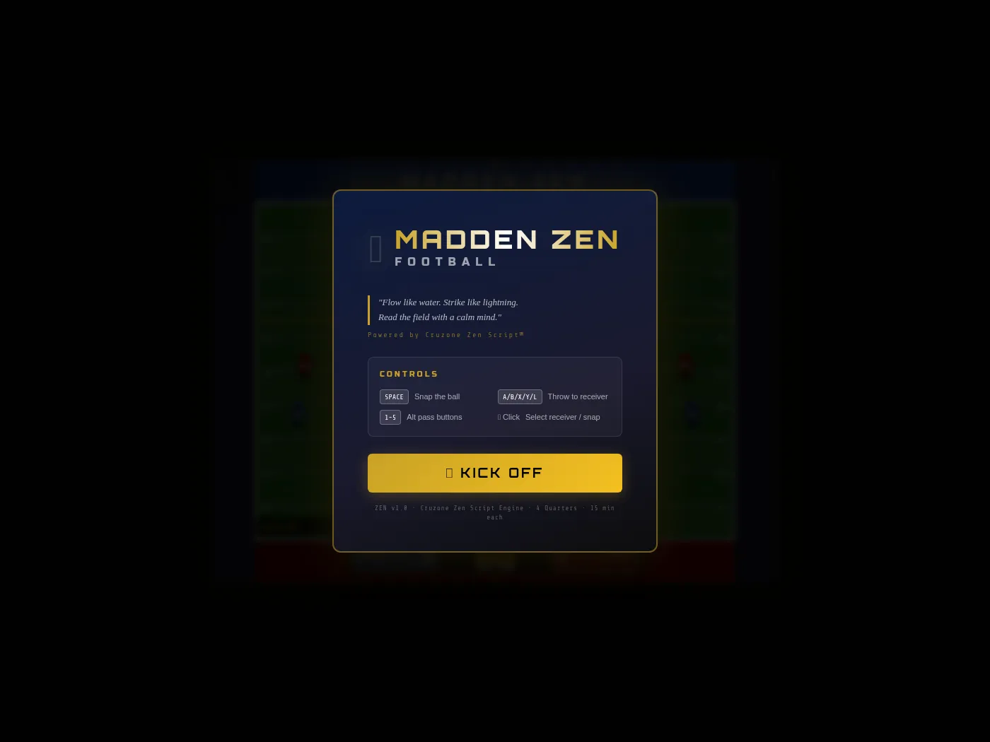 Madden Zen Football